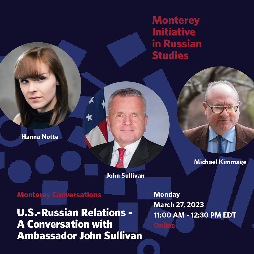 [Monterey Initiative in Russian Studies released a new segment of the Monterey Conversations ...